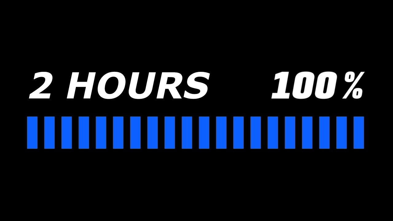 2 Hours Loading (Progress Bar) 4K/60fps