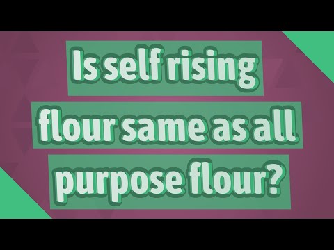 Is self rising flour same as all purpose flour?