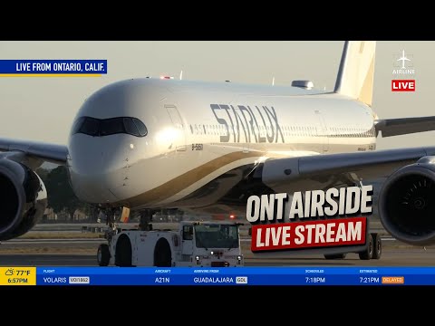 🔴LIVE Ontario, California (ONT) Airport Action Airside! STARLUX Inaugural Flight! (June 2nd, 2025)