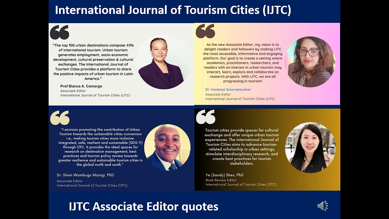 About ITSA's International Journal of Tourism Cities.