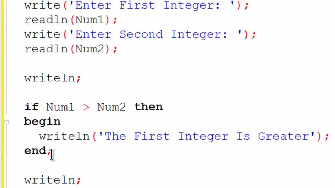 Free Pascal Program Tutorial 5 - If Statements - Lazarus