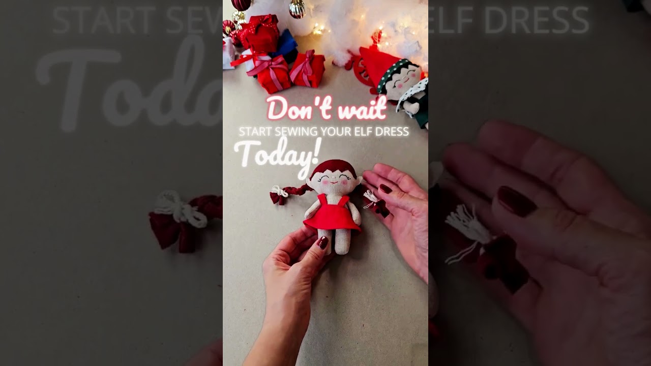 Mini Elf Doll PDF Pattern with Easy Printable Sewing Tutorial