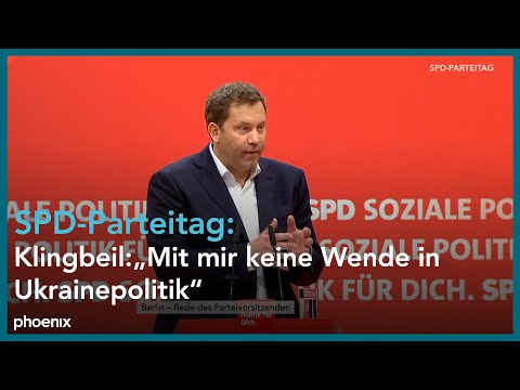 SPD-Parteitag: Bewerbungsrede von Lars Klingbeil zum Parteivorsitz am 27.06.25