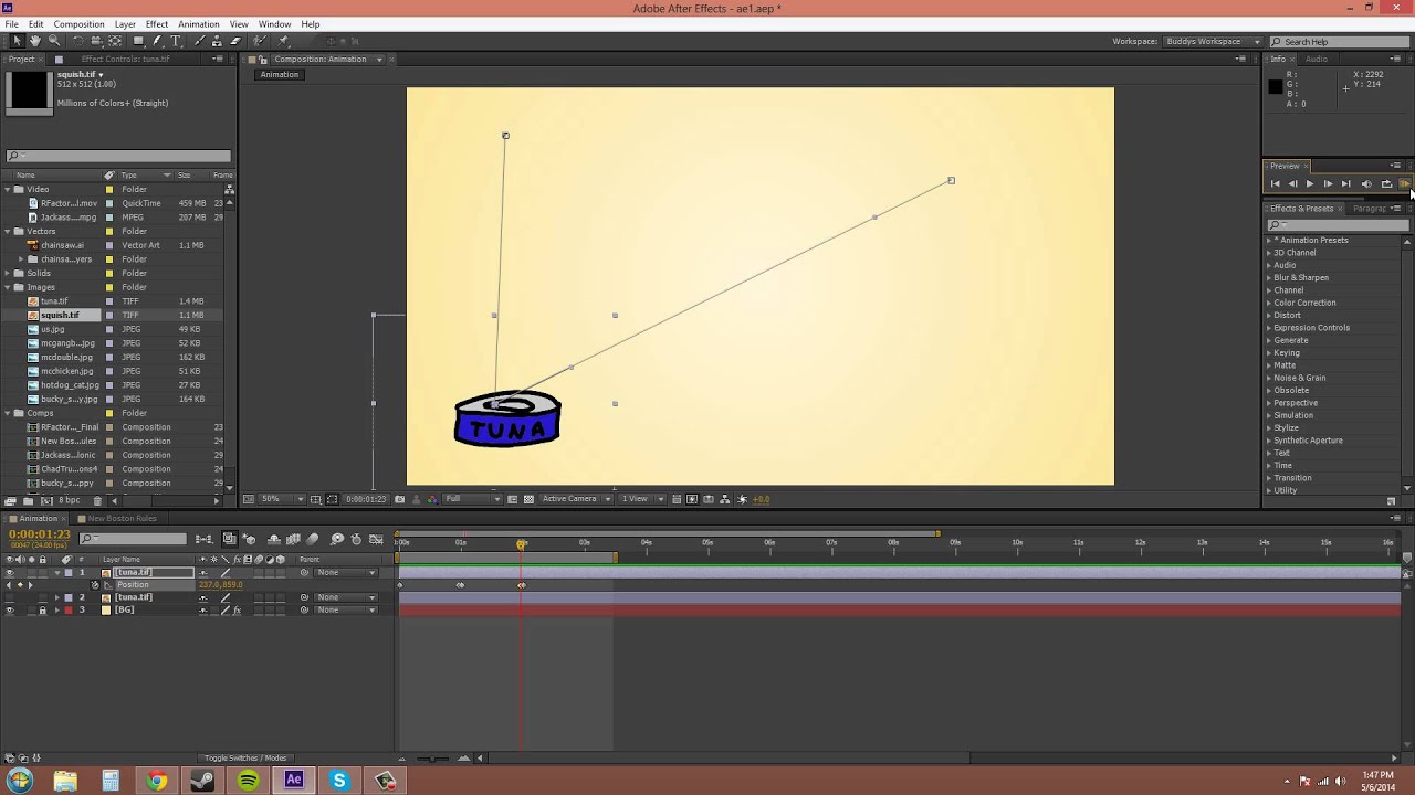 After Effects CS6 Tutorial - 28 - Hold Keyframes