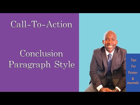 Call To Action (One Way To Write A Conclusion Paragraph)