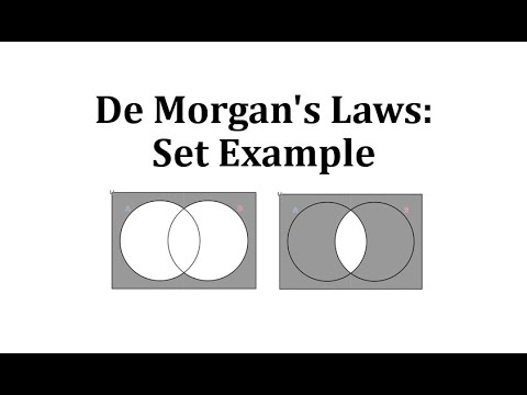 De Morgan’s Laws: Set Example | Math Help from Arithmetic through ...