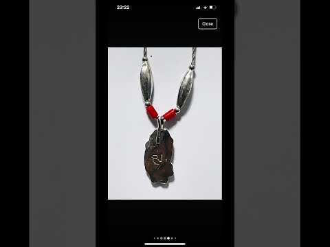 Vintage Bobby Johnson, Navajo Coral & Sterling Silver Necklace – Handmade Native American Jewelry