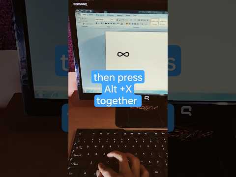 Infinity ♾️ Symbol #shorts #youtubeshorts #msoffice #computer #trending #viral #trendingshorts