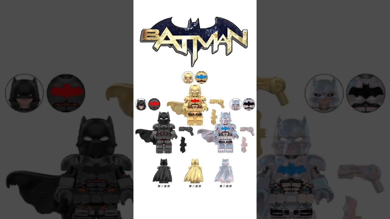 LEGO BATMAN ARKHAM X.E SUIT ARMOR | LE04 LE05 LE06 | MINIFIGURES | LEGO UNOFFICIAL #shorts #lego #dc