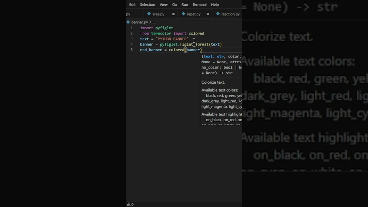 Create a Banner with Python.  #everyone  #viral  #viralshort  #programming