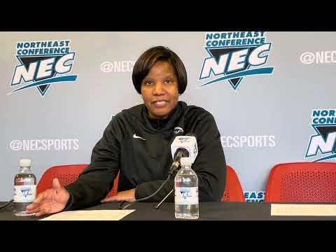 NEC Tournament Champ 2024 - LeMoyne Dolphins Head Coach Mary Grimes