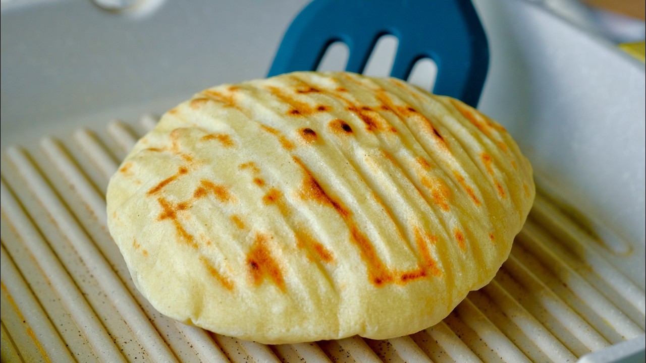 2 Ingredients Only! Turn Tofu and Flour into Soft No-Yeast Pita Bread
