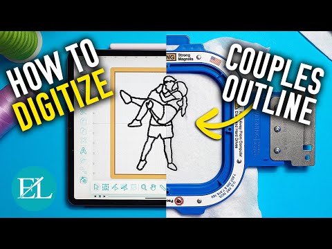 How to Easily Digitize a Couples Photo Outline | Digitizing for Beginners