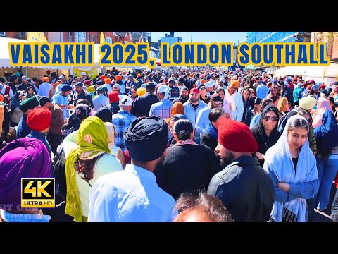 🪯🌾👳♂️Vaisakhi in London | Southall | Vaisakhi 2025 UK | Palki Sahib | Nagar Kirtan |