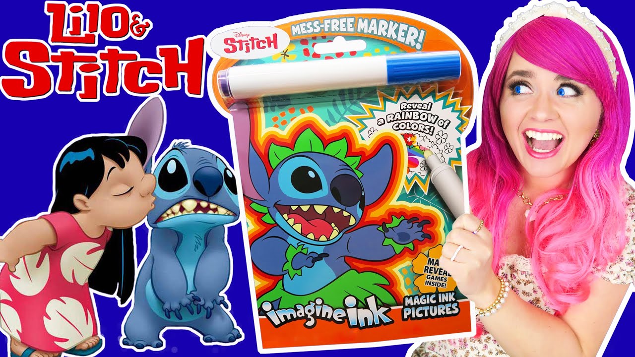 Coloring Stitch Imagine Ink Coloring Book | Disney Lilo & Stitch Magic Ink Activity & Game Book