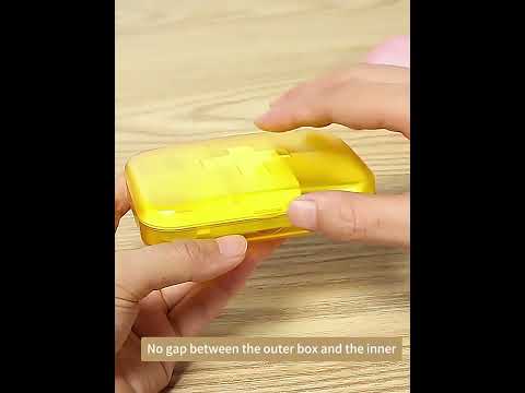4 Compartment Small Portable Daily Pill Box #medicina #pillbox #medication #health #healthy