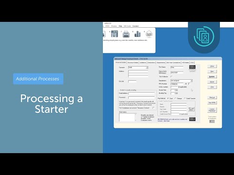 Processing a Starter | Thesaurus Payroll Manager 2022