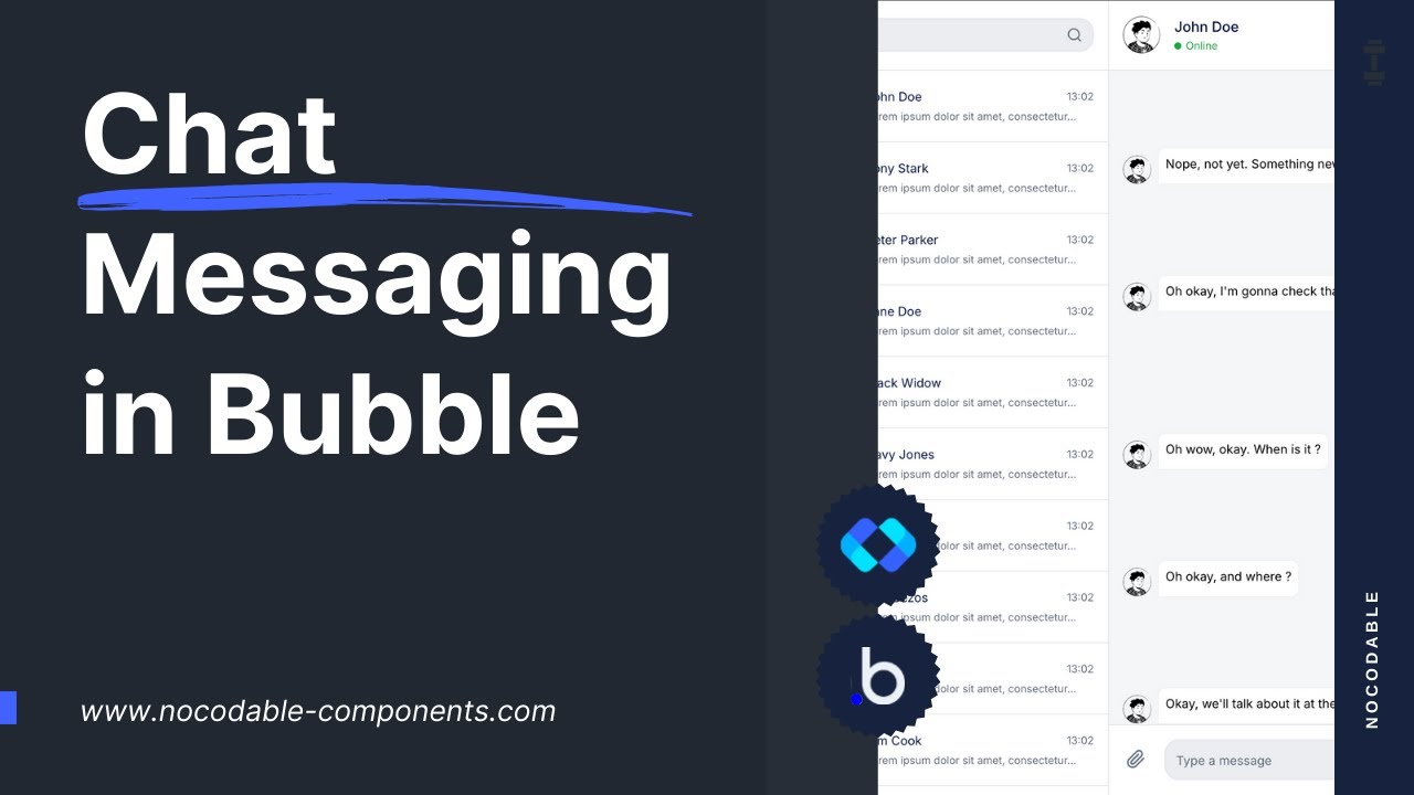 How to build a Chat in Bubble.io ? - Complete guide (2024)｜Bubble.io tutorials