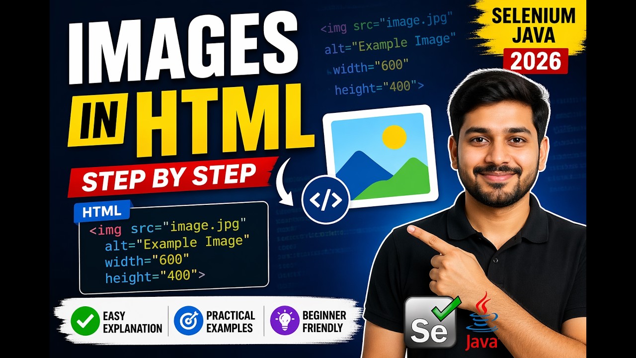 33. Images in HTML (Selenium Java 2026)