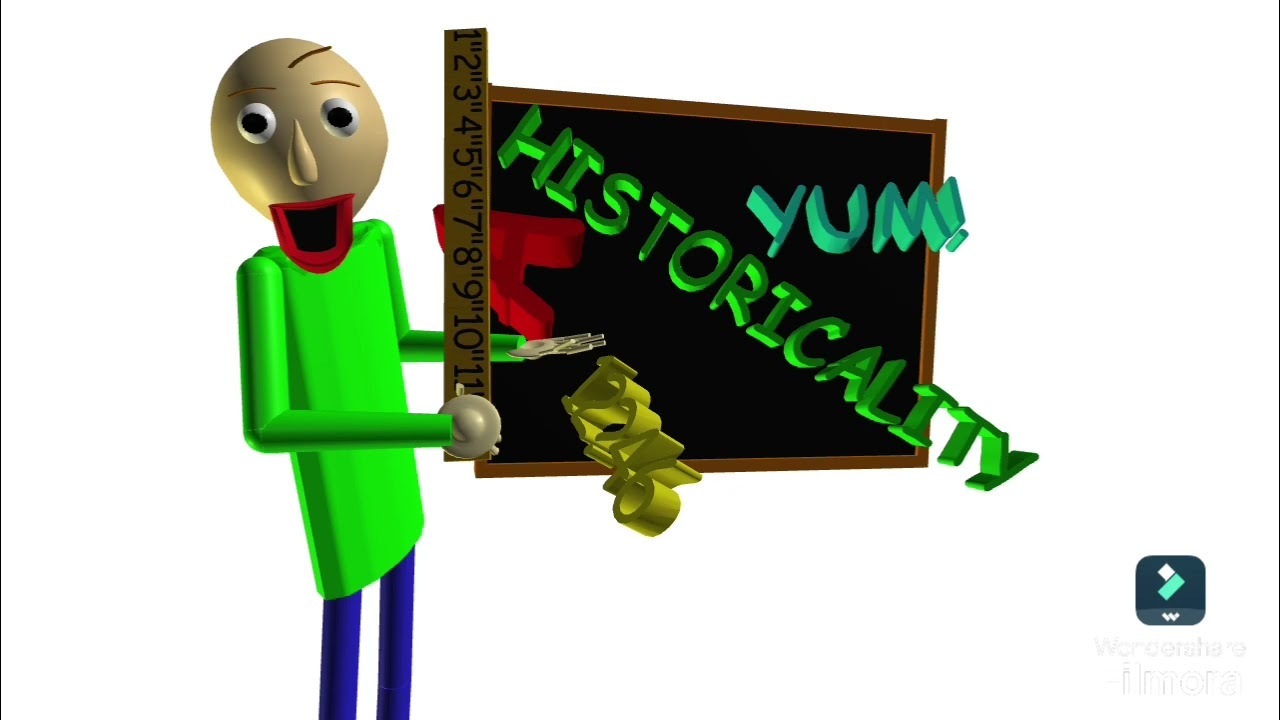 Baldi's basics title screen in prisma 3D!