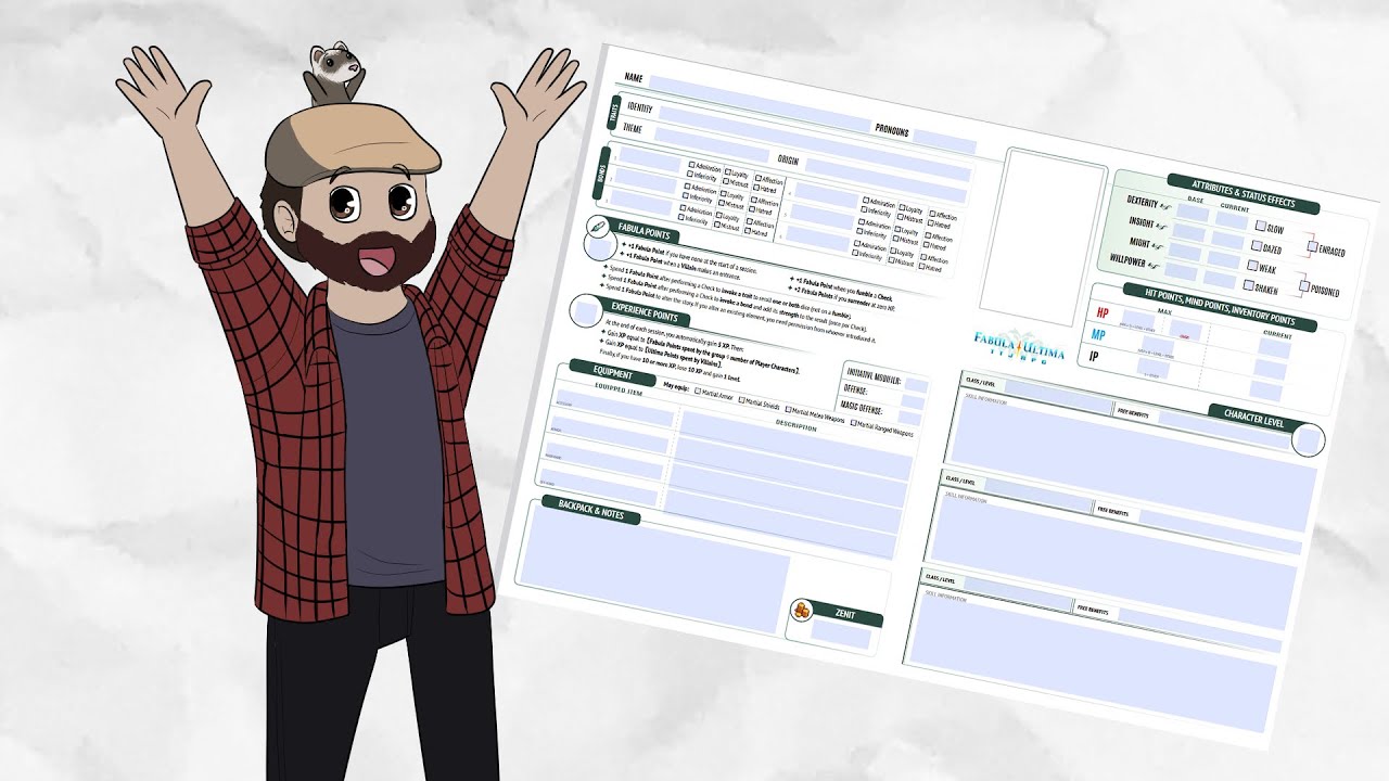 Fabula Ultima Character Sheet Guide