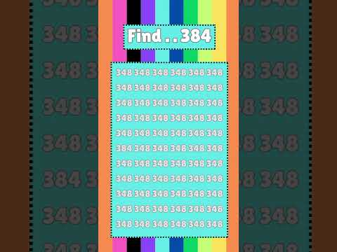 Can you spot the number 384 within 5 seconds π―π―π«π₯#foryourpage #foryou