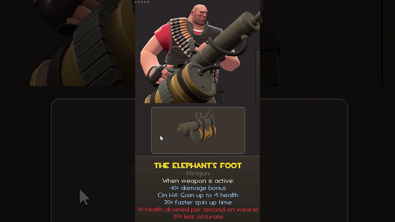 TF2 Heavy radioactive Minigun