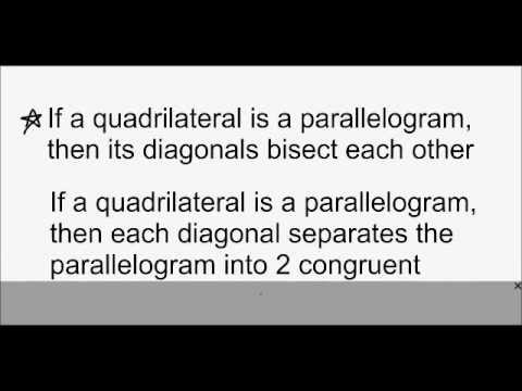 Geometry - Unit 4 Lesson 2 Parallelograms (Part 1)