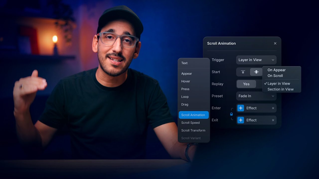 Triggering animations on scroll in Framer (Animation Lesson 7)