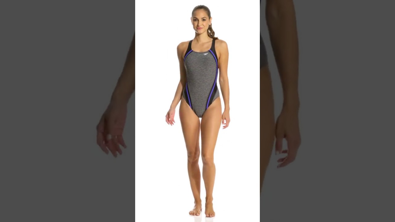 Speedo Women's Texture Quantum Splice One Piece Swimsuit | SwimOutlet.com