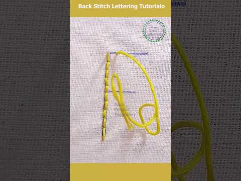 DIY Backstitch Lettering Tutorial Best Embroidery Stitch for Letters/ How to Hand Embroider Alphabet