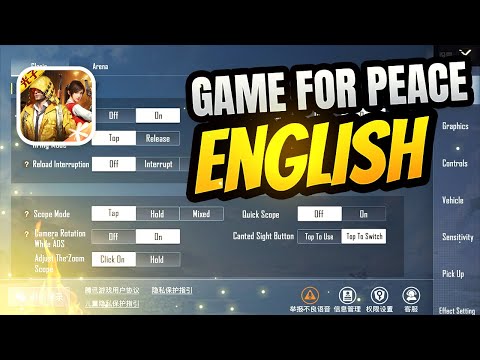 PUBG Mobile China Fully Translated | Game for peace translated to English