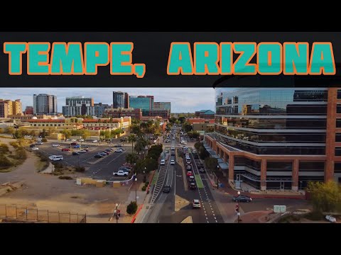 Downtown Tempe, Arizona | Drone Tour | Centro De Tempe Arizona | City Of Phoenix Arizona - USA 🇺🇸