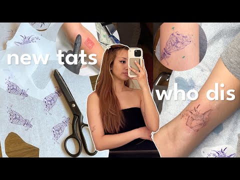 getting my first FOUR tattoos in NYC (!!) | experience, healing & design 🖤