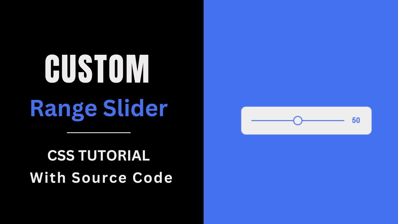 CSS Custom Animated Range Slider | HTML CSS JAVASCRIPT