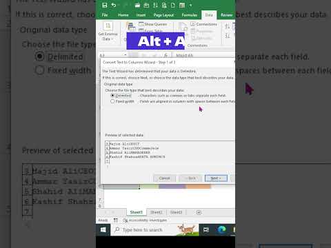 Split Text with Line Breaks using Text To Column Trick in MS Excel.