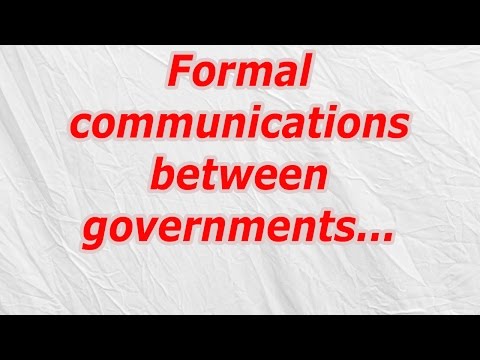 Formal communications between governments (CodyCross Answer/Cheat)