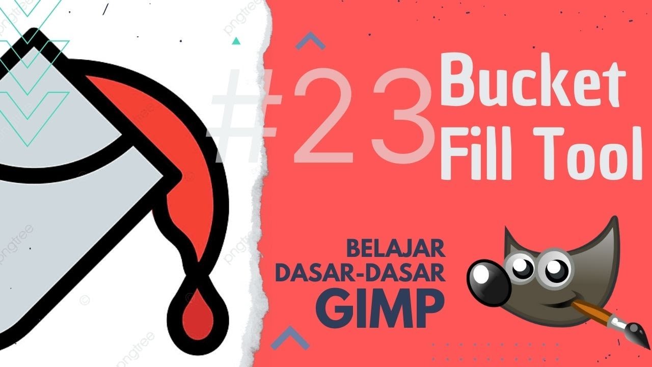 Belajar Dasar GIMP #23 - Bucket Fill Tool