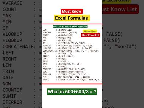 work from home jobs | excel formula for job interview | data entry course | #shorts #education #top