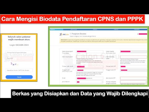 Cara Pengisian Biodata di Akun SSCASN Link Pendaftaran CPNS dan PPPK sscasn bkn go id / biodata