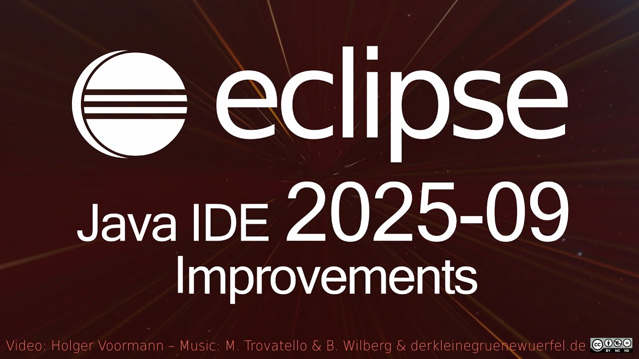 Eclipse 2025-09 Java IDE Improvements
