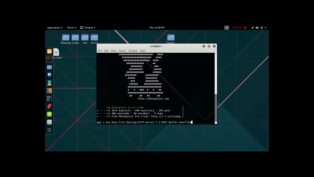 Easy File Sharing HTTP Server 7.2   POST Buffer Overflow