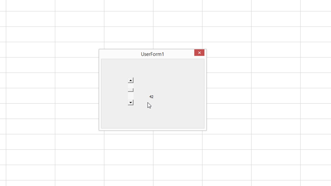 Excel VBA Userform Scrollbar Change By 10 Even When Dragging!
