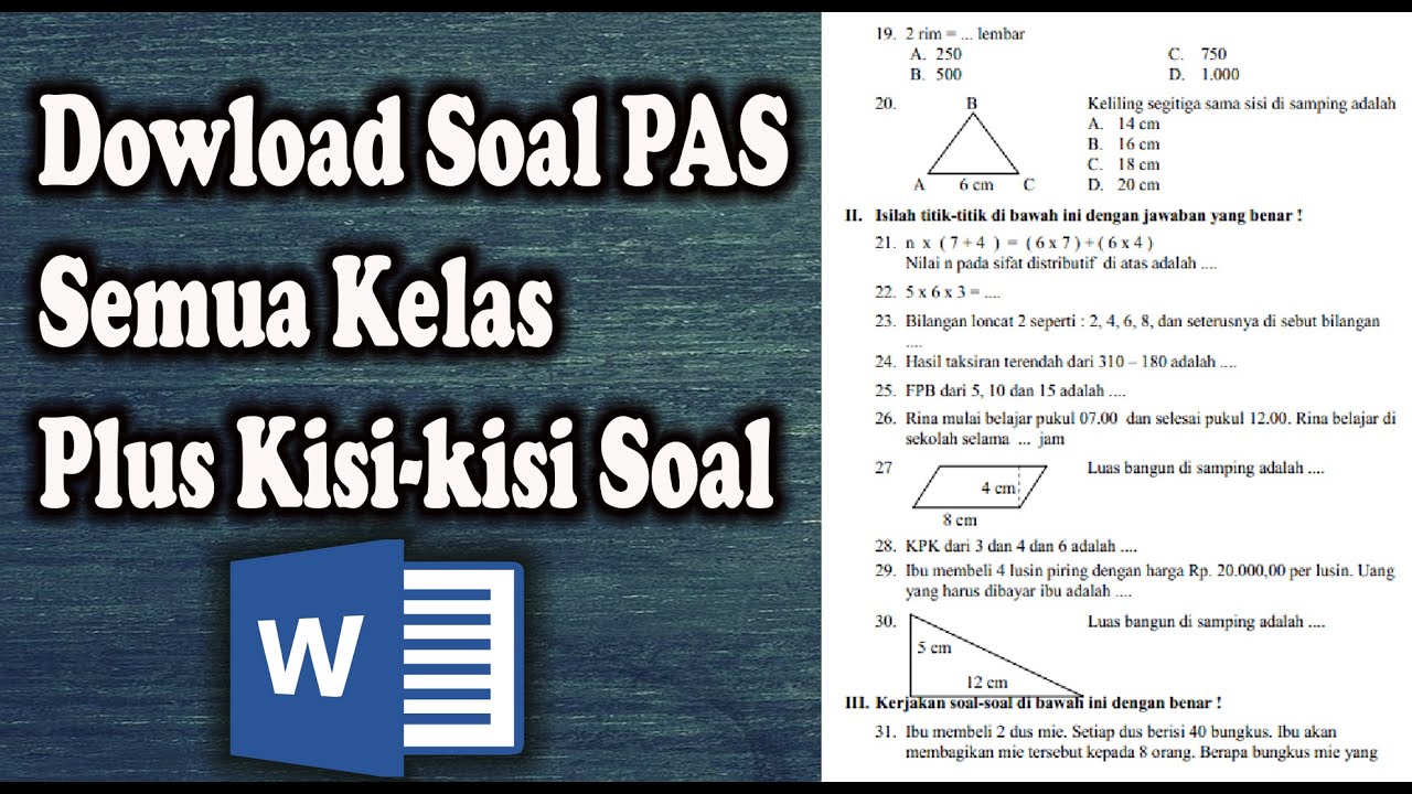 How to Download PAS (End of Semester Assessment) Questions Plus Guidelines