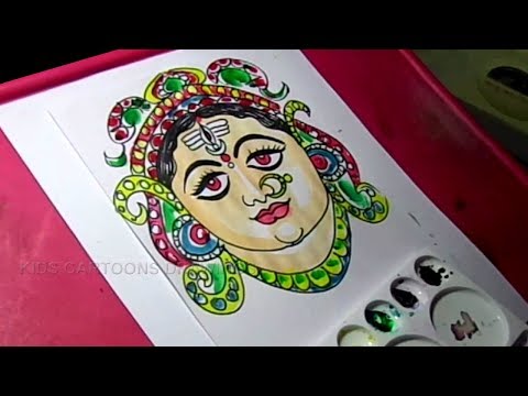 How to Draw Goddess Adi Parashakti Drawing for Kids | End of Free