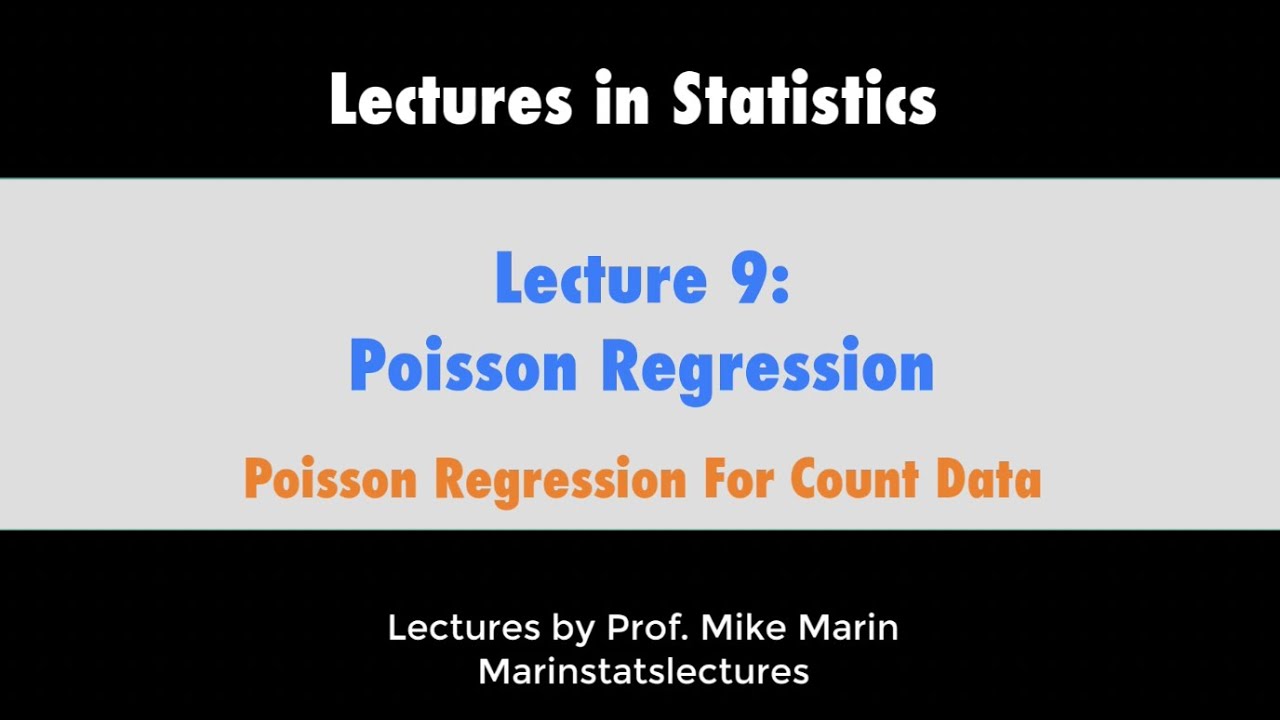 9.7 Poisson Regression: The Model For Count Data