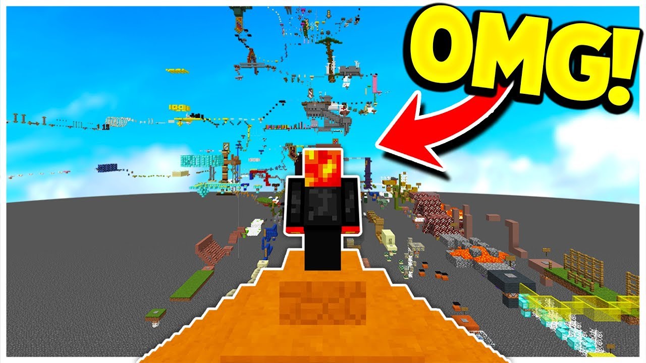 THE LONGEST PARKOUR MAP IN MINECRAFT! (400+ STAGES!)