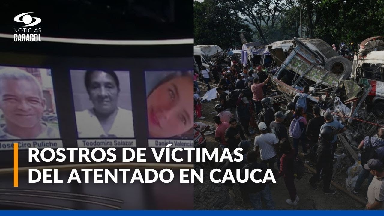 Identidades de víctimas de atentado en Cauca: 