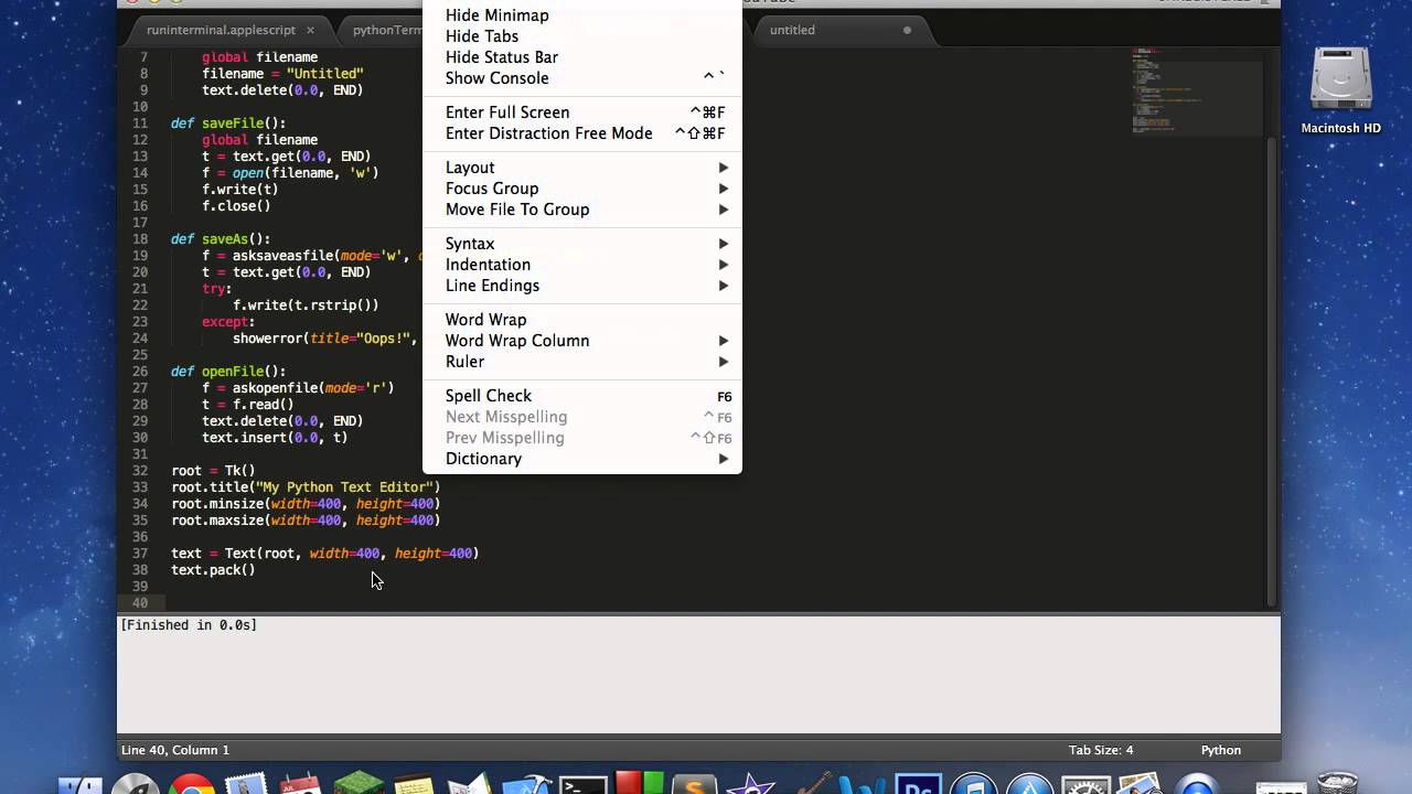 Python Tutorial: Make Your Own Text Editor