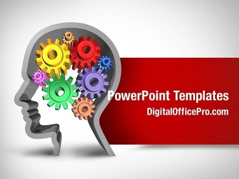 Brain Function PowerPoint Template Backgrounds - DigitalOfficePro #00208